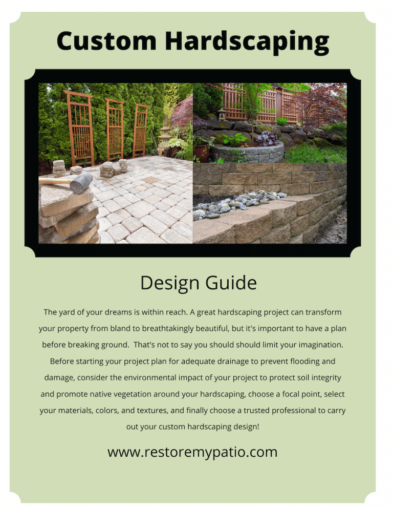 Custom Hardscaping Design Guide - Hardscape Restoration